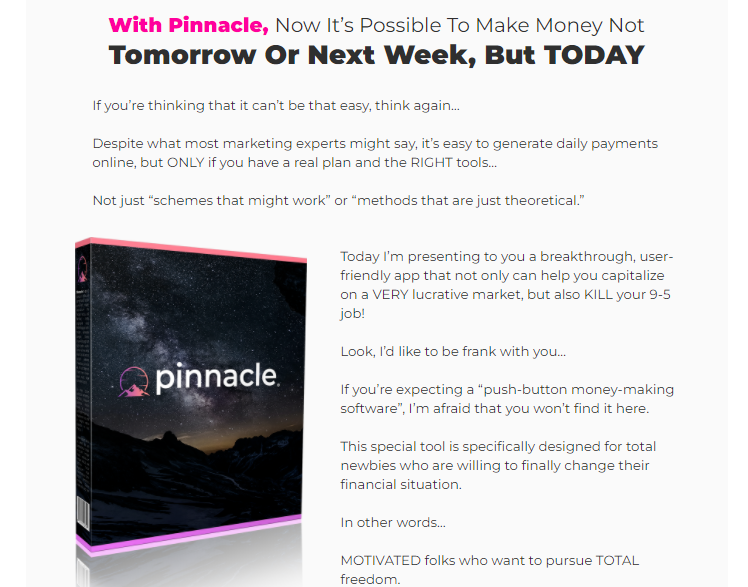 PINNACLE APP OTO & Review By Venkata Ramana - Pinnacle App App Lets ...