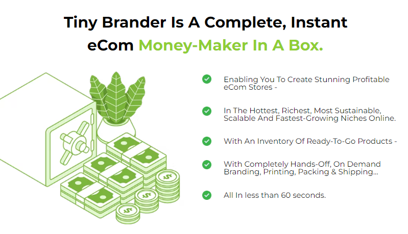 TINY BRANDER PRO App Review By Simon Warner - Tiny Brander PRO OTO UPSELL - Create Instant ECom ...