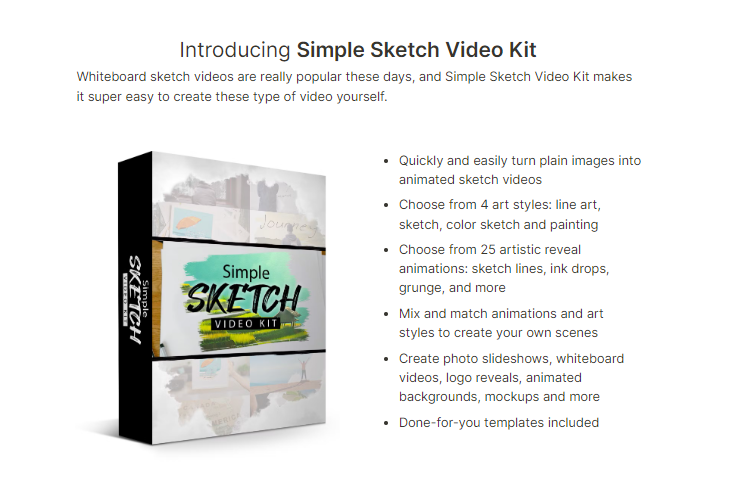 Simple Sketch Video Kit Review OTO UPSELL Free Bonus All Download ...