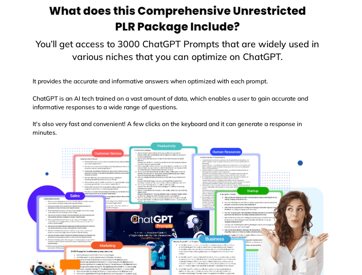 ChatGPT Prompts PLR Review OTO: Get Package Of 10000 ChatGPT Prompts Comes With Unrestricted ...